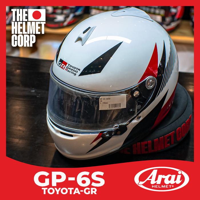 Jual ARAI GP-6S LIVERY TOYOTA GR ORIGINAL FULL FACE CAR HELMET HELM ...