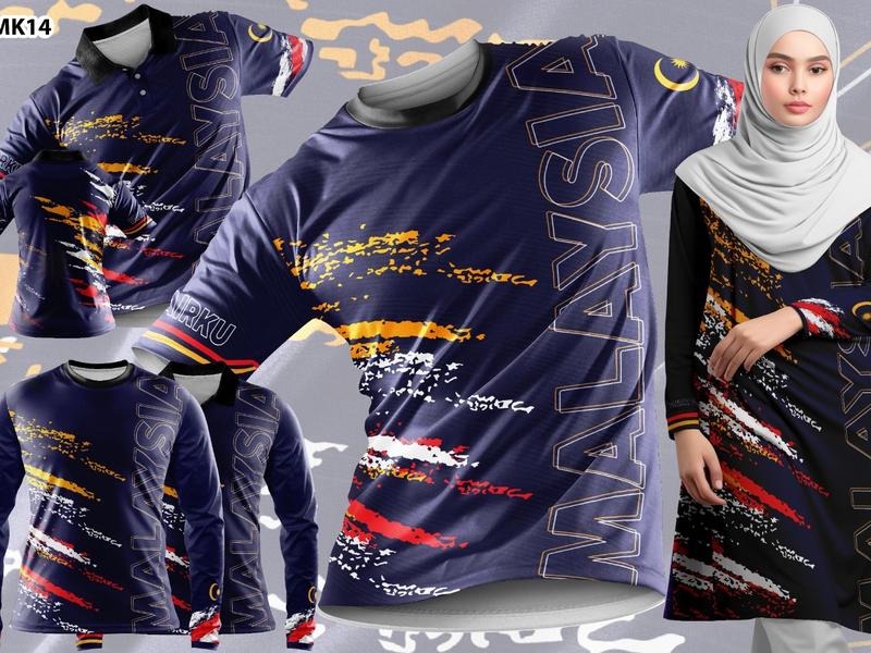 TSHIRT MERDEKA MK14 FULL SUBLIMATION, MATERIAL MESH EYELET 180GSM ...