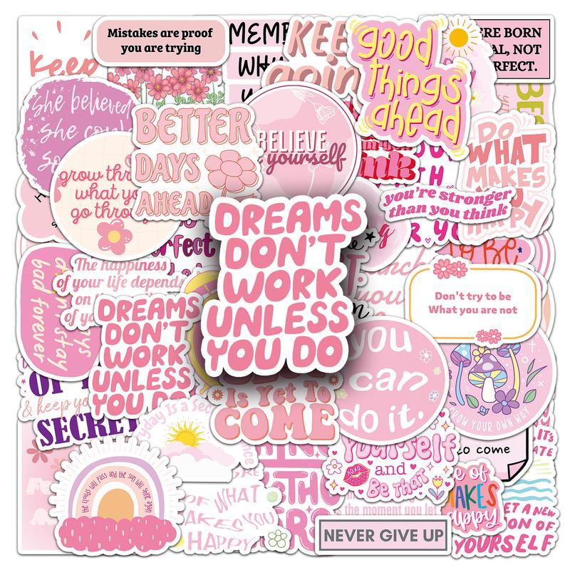 Pelekat Kalis Air Kartun, 50 Keping, Reka Bentuk Watak Comel ...