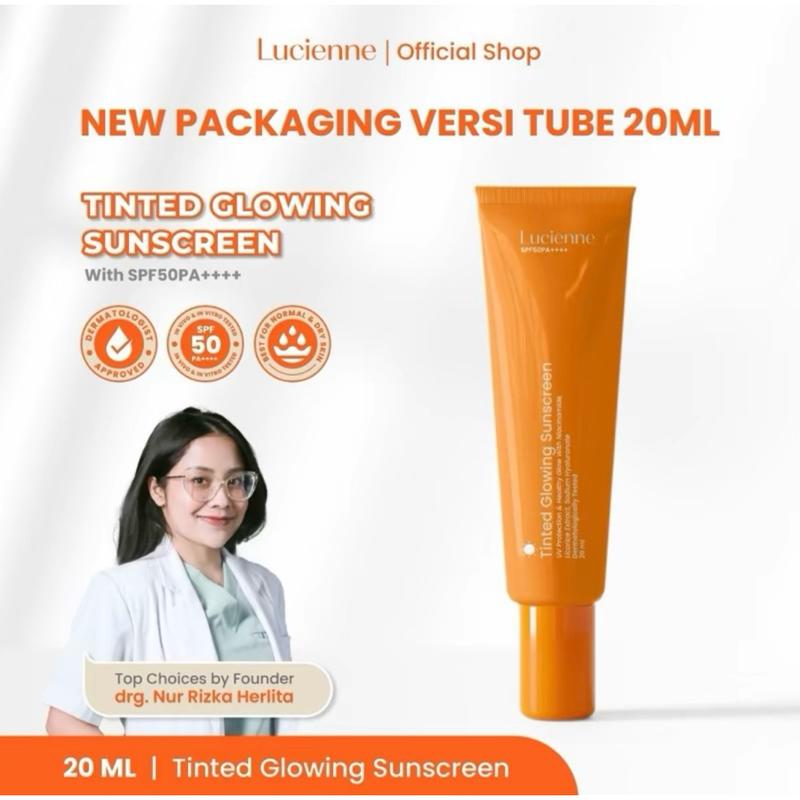 READY STOCK KEMASAN BARU - LUCIENNE matte tinted glowing sunscreen ...