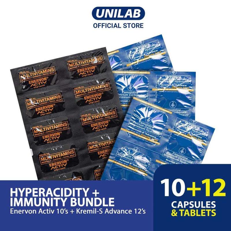 Hyperacidity + Immunity Bundle: Kremil-S Advance (4) + Enervon - TikTok ...