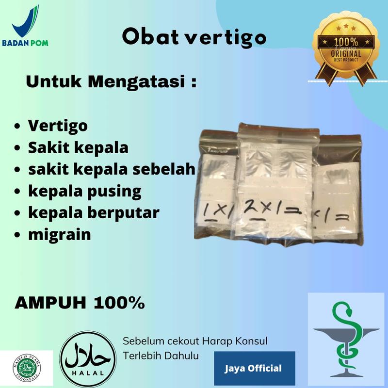 Suplemen Kesehatan Sakit Kepala Vertigo Migrain Pusing Berputar/Pusing ...