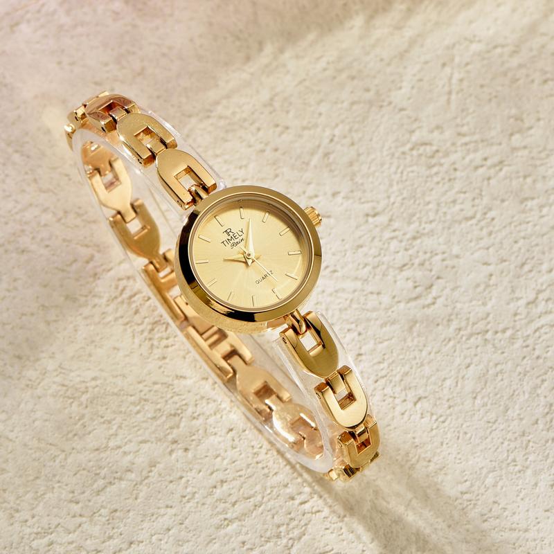 Timely Rain Women Stainless Steel Jewelry Watch Waterproof Round ...