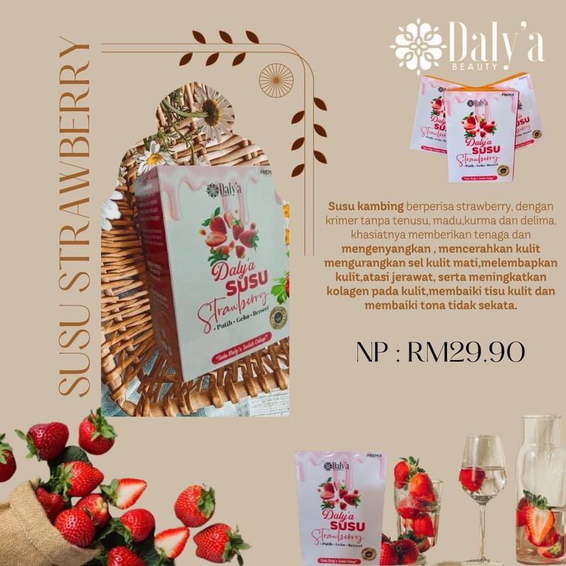 Susu Strawberry Dalyabeauty Milk Dairy - TikTok Shop Malaysia