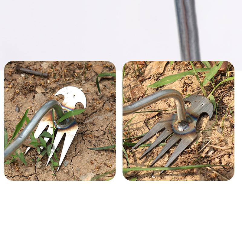 New upgraded weeding tool, root weeding. Four-tooth multi-function ...