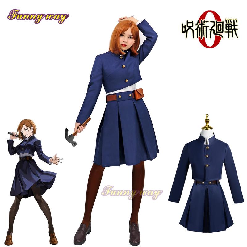 Kugisaki Nobara Kostum Cosplay, Tokoh Anime Jujutsu Kaisen, Tukul ...