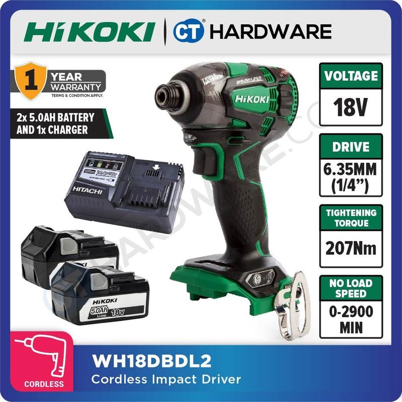 HIKOKI WH18DBDL2 CORDLESS IMPACT DRIVER 18V | 207Nm COME WIT - TikTok ...