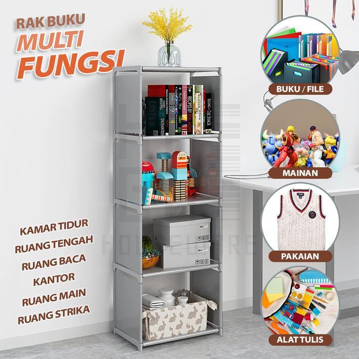 Jual RAK BUKU SERBAGUNA RAK MINIMALIS RAK PORTABLE LEMARI BUKU TEMPAT ...