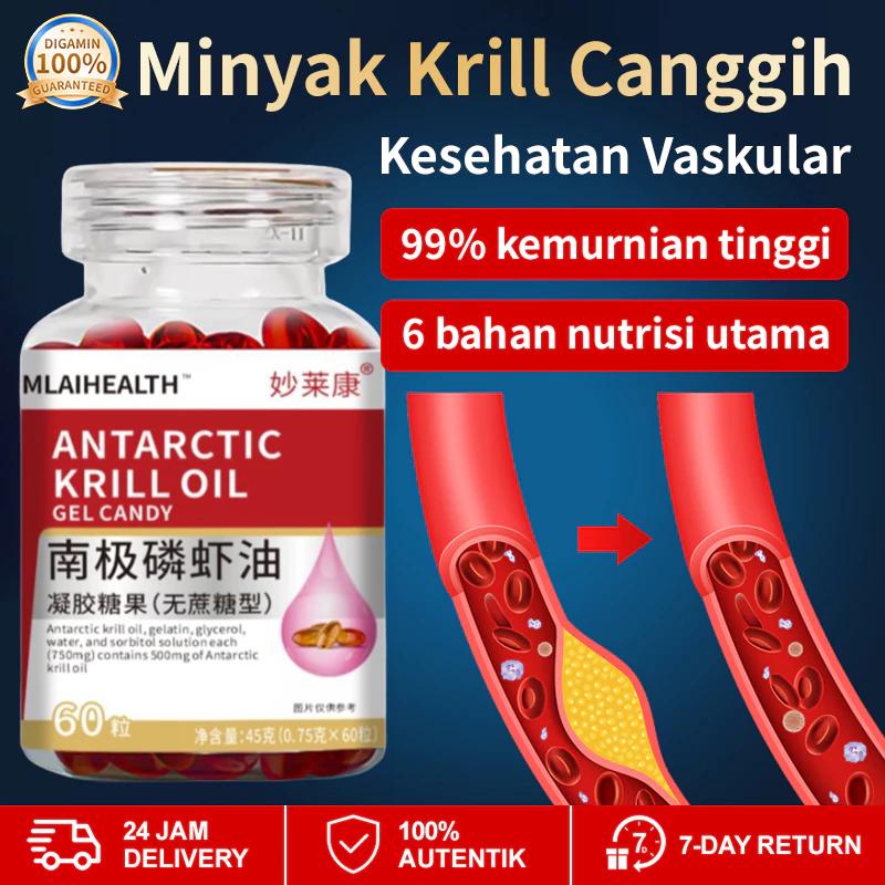 Minyak Krill Antartika (60 Kapsul) Kapsul Astaxanthin Kapsul ...