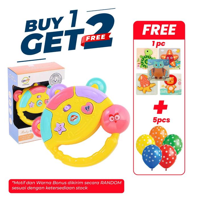 Jual Mainan Musik Bayi - MUSICAL TAMBOURINE - Mainan Anak 1 tahun - Dus ...