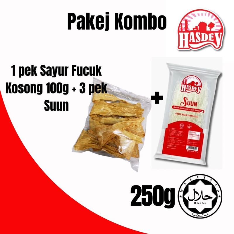 SAYUR FUCUK KOSONG 1 pek (100g) + SUUN HASDEY 3 pek (50g 1 pek ...