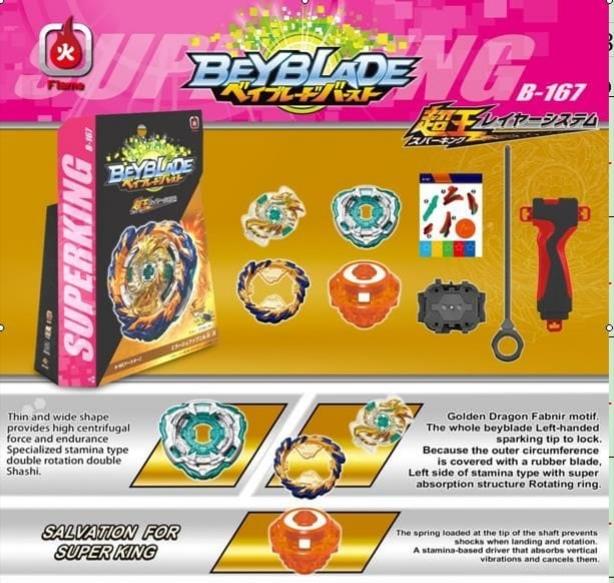B167 Beyblade Burst Super King B-167 Mirage Fafnir Nt 2S wit - TikTok ...