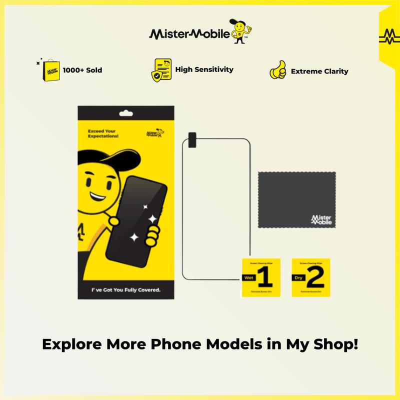 Mister Mobile iPhone Clear Tempered Glass - TikTok Shop Singapore