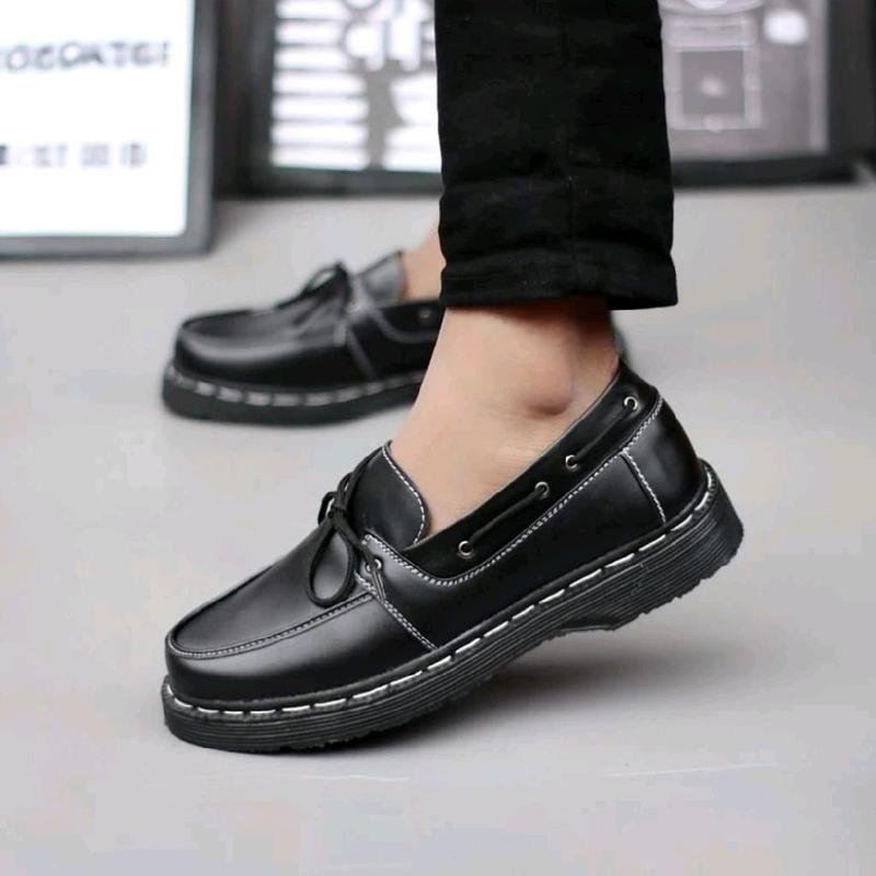 Sepatu Docmart Loafres formal pentofel kerja pria hitam Shoes - Shop ...