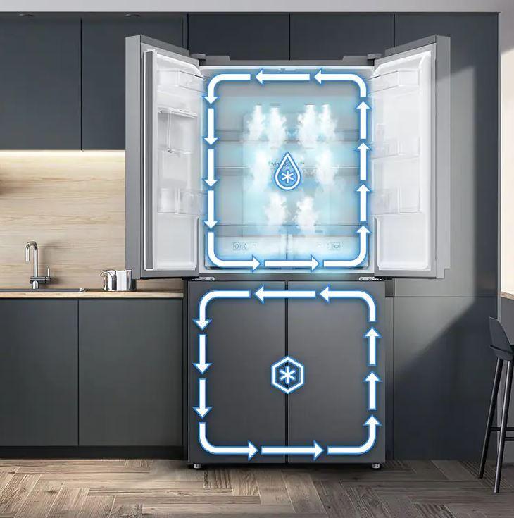 SAMSUNG RF48A4000B4 KULKAS SIDE BY SIDE 4 PINTU INVERTER 468L - Shop ...