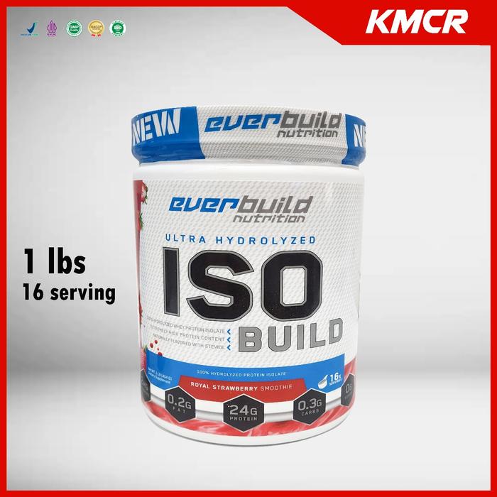 Jual Everbuild Nutrition Iso Build 1 Lbs Whey Protein Isolate Isobuild ...