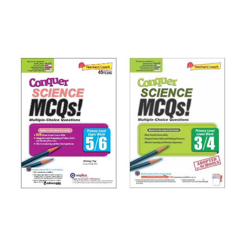 Conquer Science MCQS Primary Level 3 - 6 | Topical | Primary - TikTok Shop Singapore