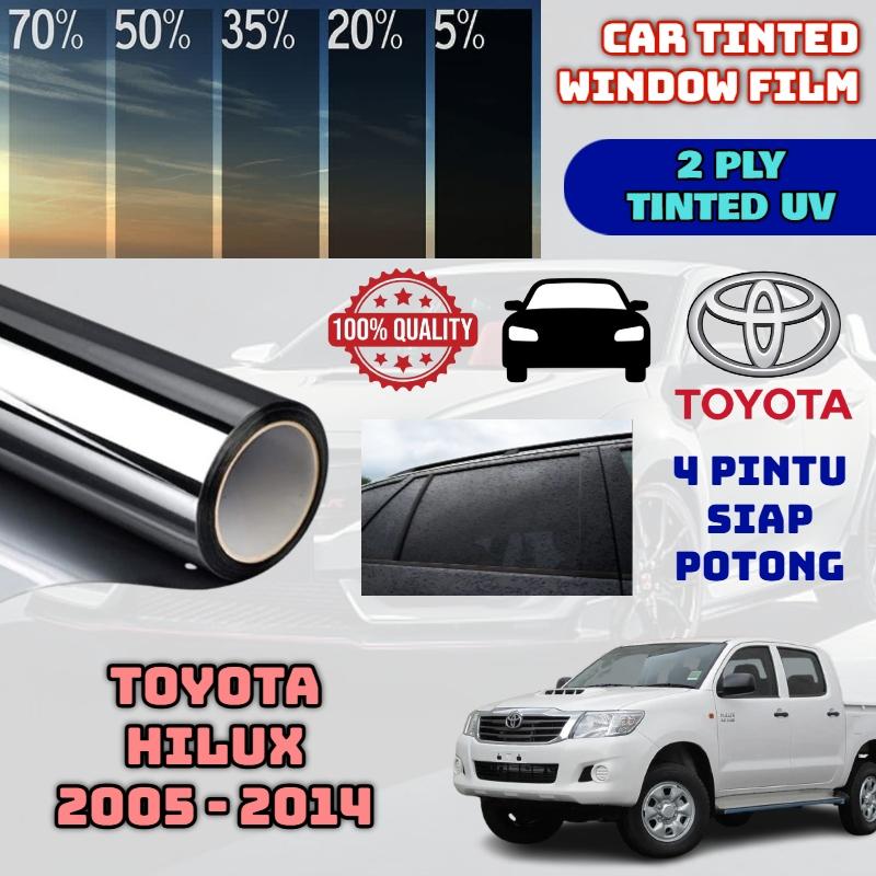 Toyota Hilux 2005-2014 4 Door Tinted 2PLY UV Hitam(Gelap 30% - TikTok ...