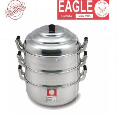 (28cm)Aluminium Steam Pot 3 Layer | Steam pot | Periuk Kukus - TikTok ...