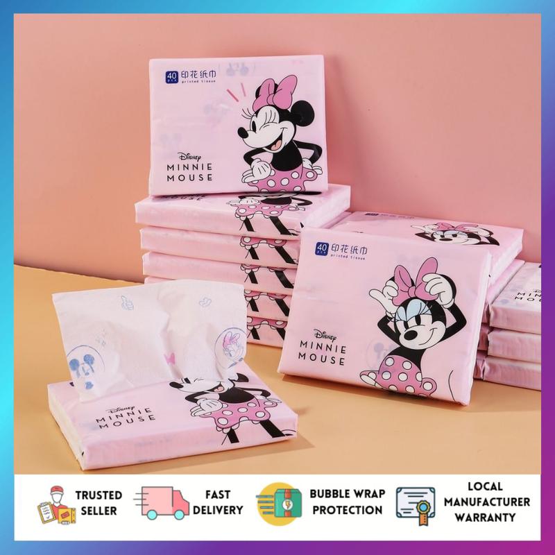 MInnie Cartoon Tissue Comel printed 40pcs/pakej 3ply bear tisu - TikTok ...