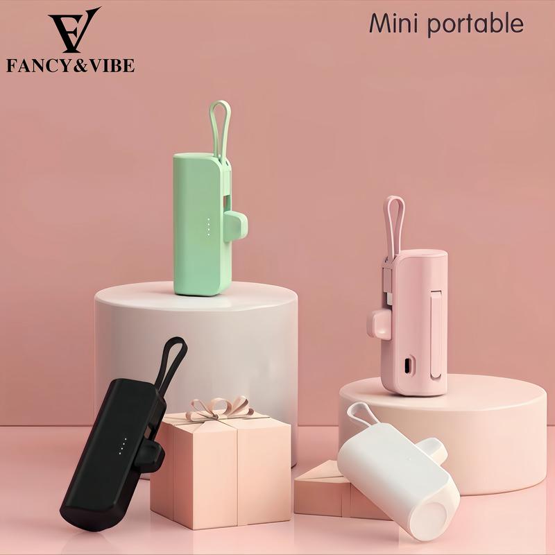 FANCY＆VIBE NEW 2IN1 PowerBank 5000mAh Mini Power Bank Type-c/iph ...