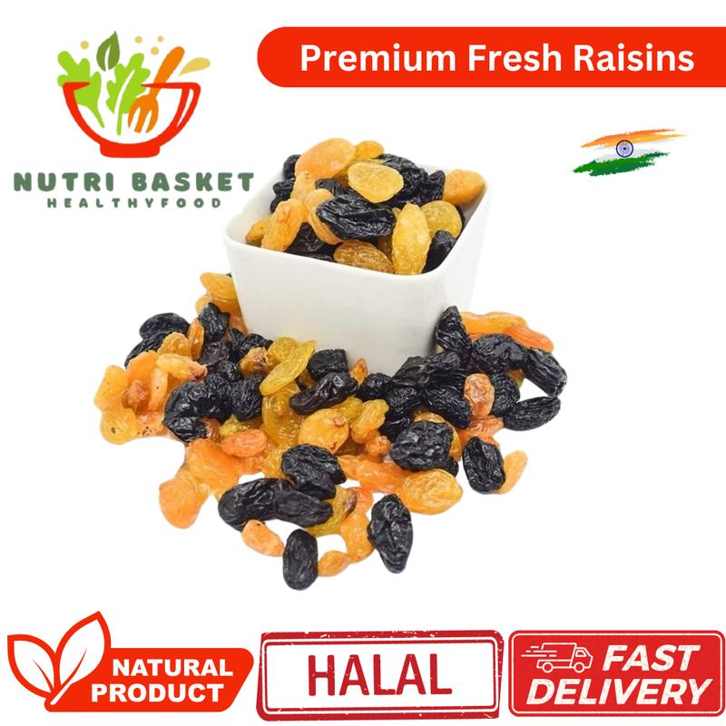 Premium Fresh Raisins Mix Raisin / Kismis / Black Jumbo / Golden ...