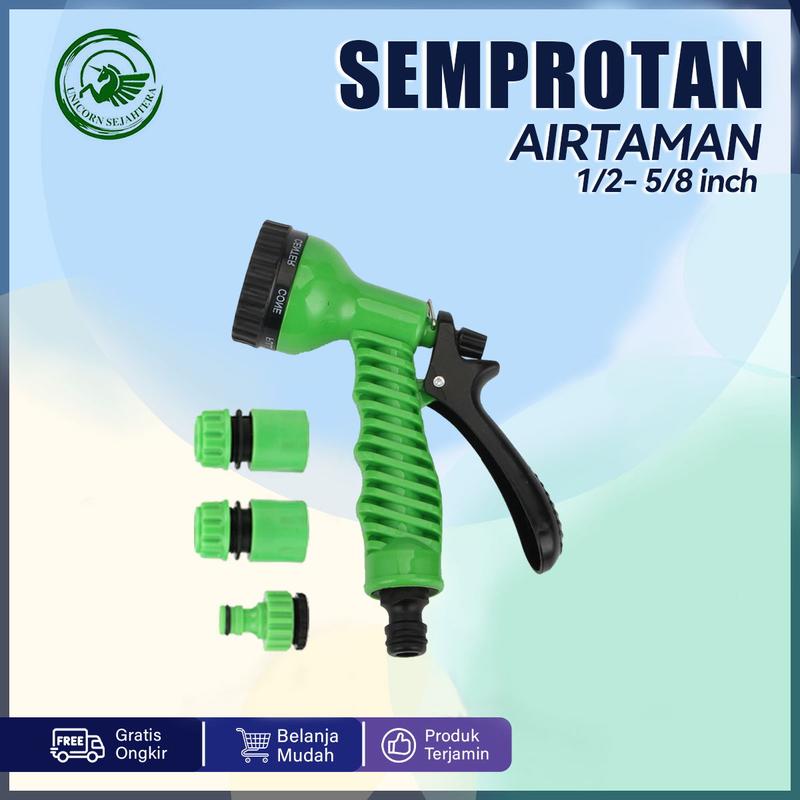 PROMO KEPALA SEMPROTAN AIR WATERGUN 7 JET SPRAY TAMAN PERKEBUNAN - Shop ...