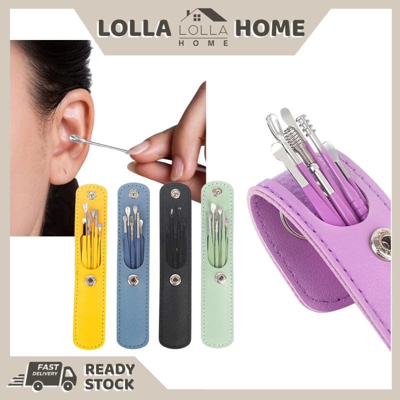 6/7pc Set Portable Stainless Steel Ear Pick Ear Wax Removal Ear ...