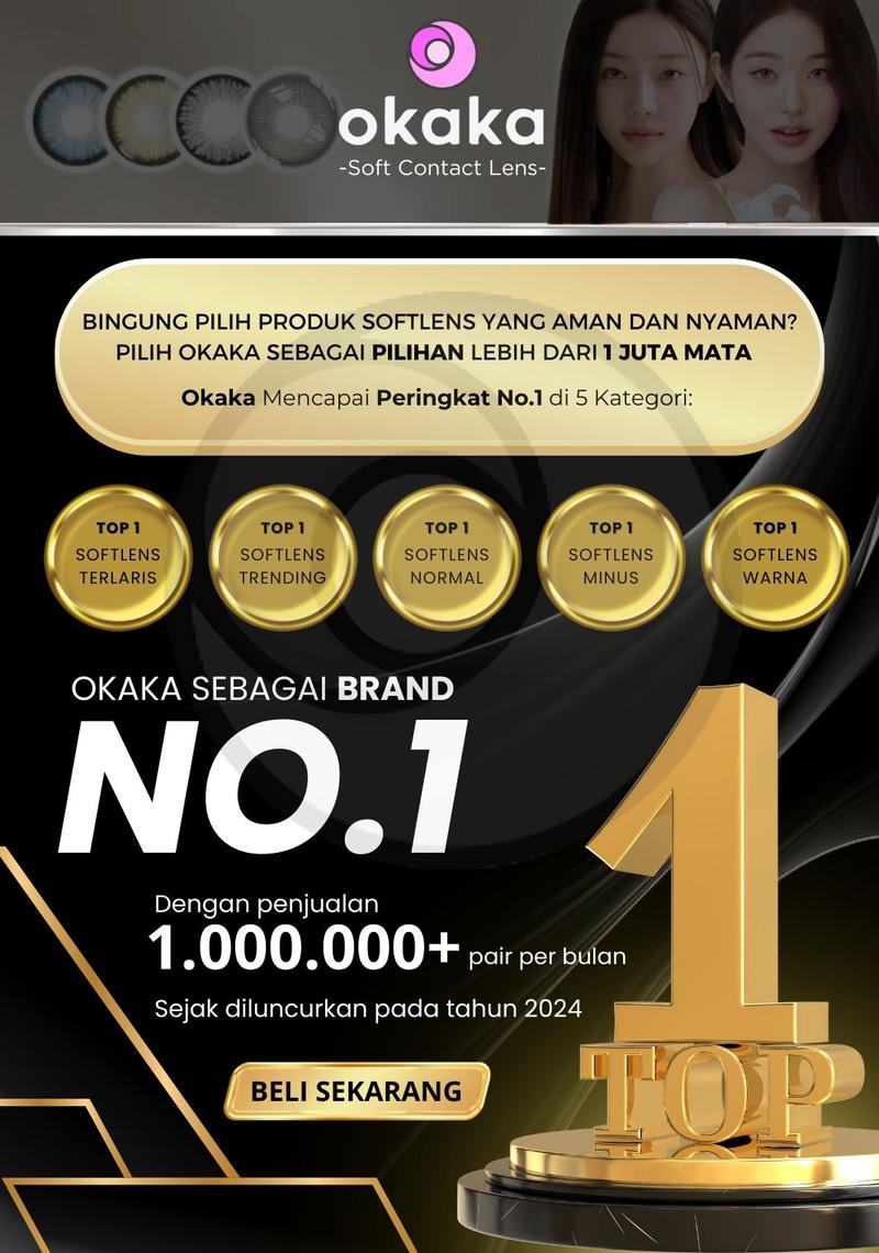 [Beli 1 Kirim 3] OKAKA Best Seller Softlens Normal 14.2-14.5mm - Shop ...