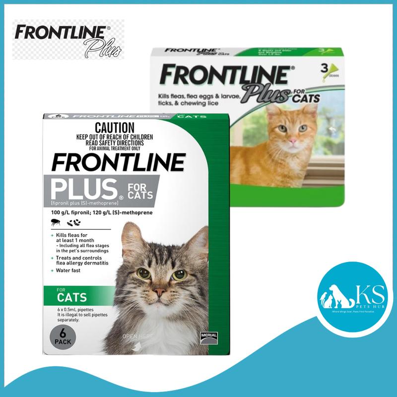 Frontline Plus Spot-on Fleas & Ticks Prevention For Cats 3s - TikTok Shop Singapore