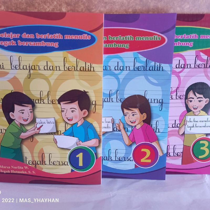 Buku belajar menulis huruf latin / tegak bersambung Versi HV - Shop ...