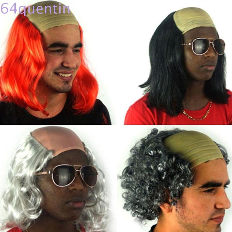 QUENTIN Old Man Bald Wig, Curly False Funny Bald Wig, April Fool's ...