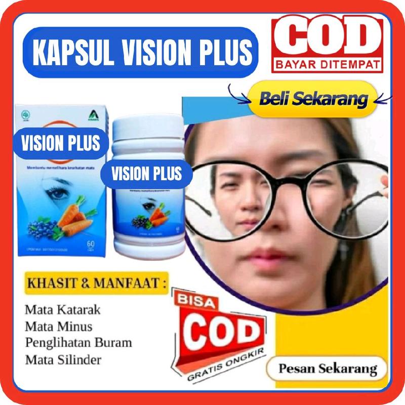 Kapsul VISION PLUS Isi 60 - SEHATIN MATA ABABIL Ekstrak Billbery - Shop | Tokopedia