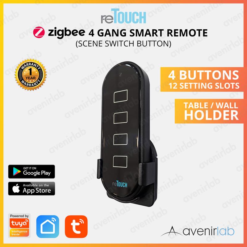 reTouch ZIGBEE 4 Gang Smart Remote Scene Switch Button with 12 - TikTok ...
