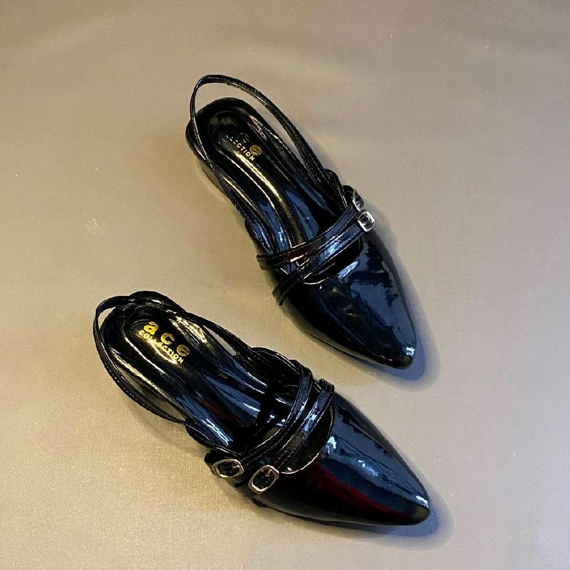 sepatu wanita hells mules hak 3cm ace collection Selempang heels - Shop ...