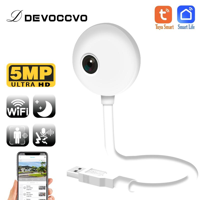 5MP Mini WiFi Camera Indoor 2K Security Camera for Baby Monitor ...
