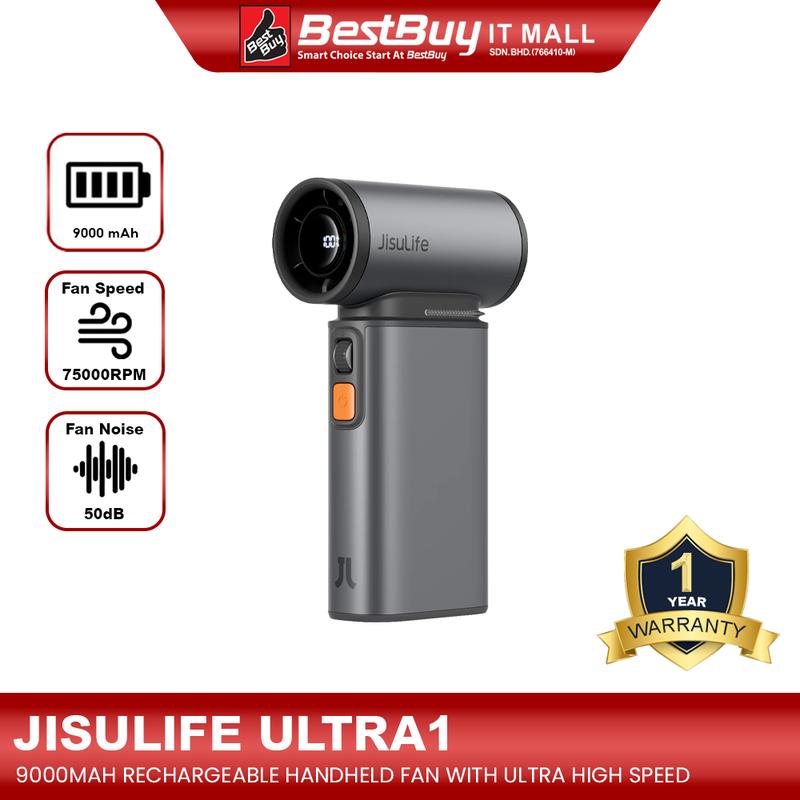 JISULIFE ULTRA1 3-IN-1 9000MAH ULTRA WIND SPEED HANDHELD FAN - TikTok ...