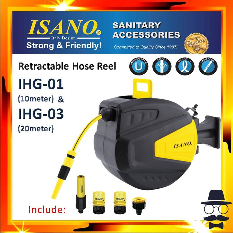 ISANO IHG01 10Meter & IHG03 20Meter Wall Mounted Automatic Reel ...