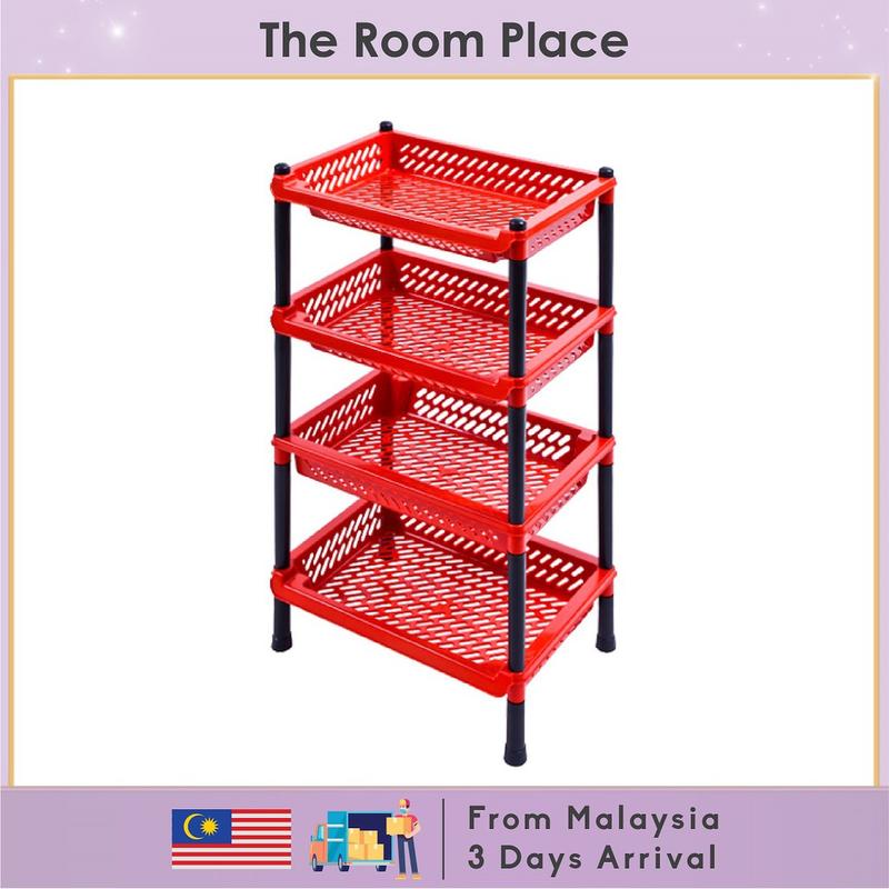 Kitchen Plastic Storage Organizer Rack Rak - TikTok Shop Malaysia
