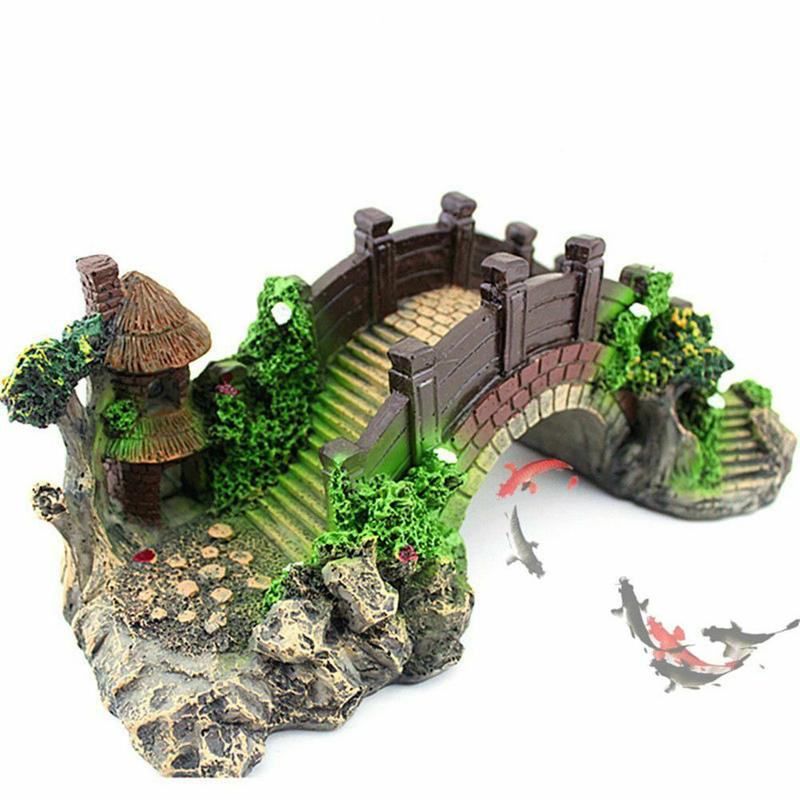 Hiasan Akuarium, Reka Bentuk Tumbuhan Arbor, Bahan Resin, Hiasan ...