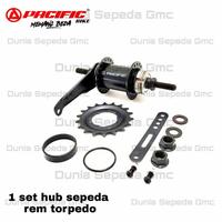 Jual Hub Torpedo 36 Hole Sepeda Bmx Fixie Hitam Gear Freewheel 18 T ...