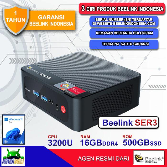 Jual Mini PC Beelink SER3 AMD Ryzen 3200U 16/512GB SSD NVMe HDMI ...