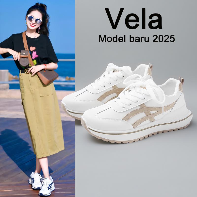 vela sepatu wanita sneakers putih olahraga sekolah putih running - Shop ...