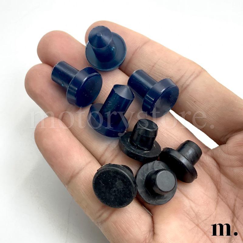 UNIVERSAL SIDE MIRROR RUBBER R/L 2PCS (1 SET) (BLACK/BLUE) KR150 ...