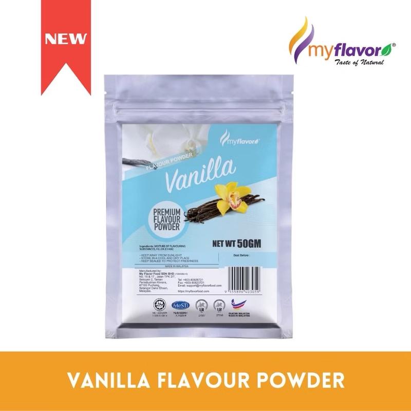 Vanilla Premium Flavour Powder MyFlavor Halal 50g - TikTok Shop Malaysia