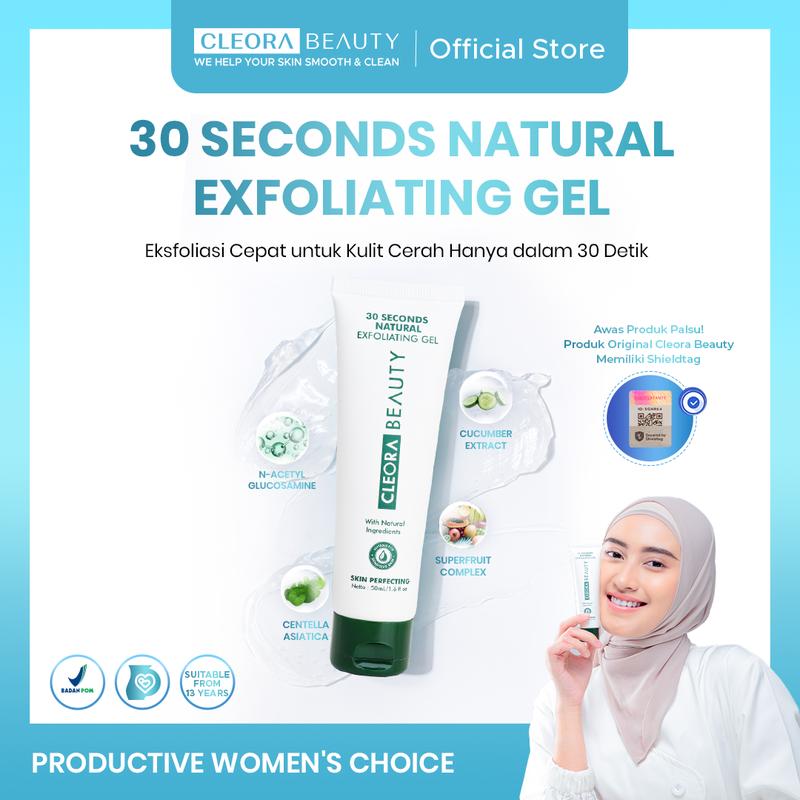 CLEORA BEAUTY | 30 Seconds Natural Exfoliating Gel - Peeling Serum ...