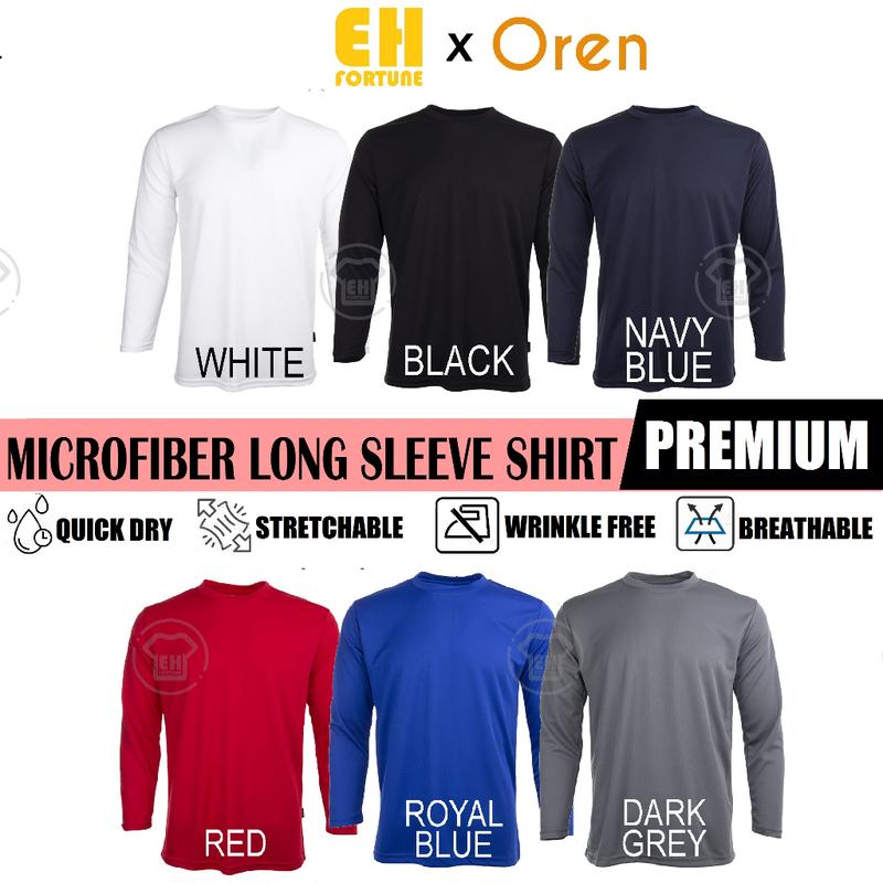 Microfiber LONG SLEEVE Roundneck QD54 QD5402 BLACK/RED/QD540 - TikTok ...