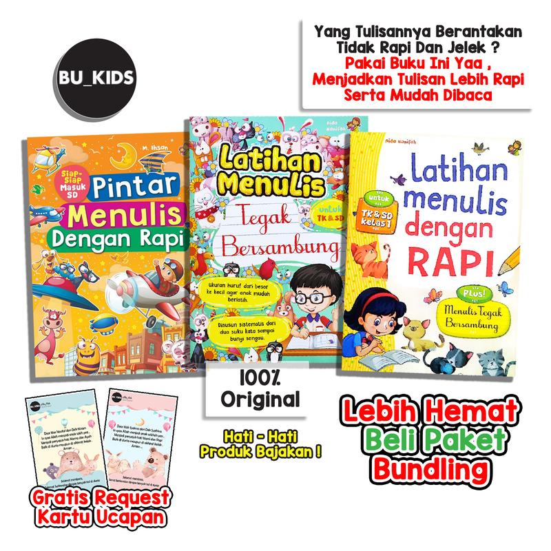 Buku Belajar Menulis Dengan Rapi Latihan Menulis Tegak Bersambung ...