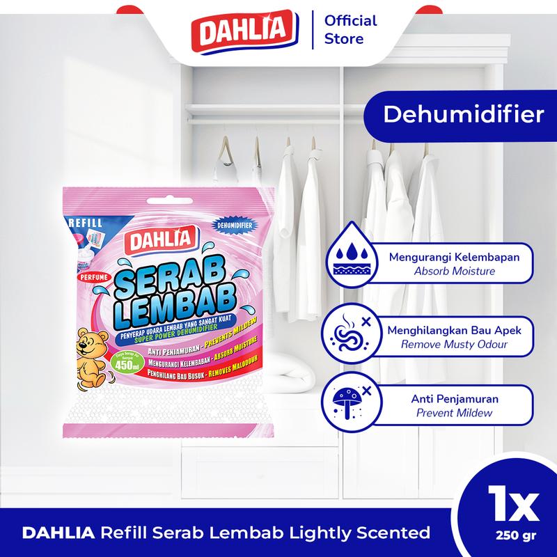 DAHLIA Refill Serab Lembab Lightly Scented isi 1 (250gr) - Menyerap ...