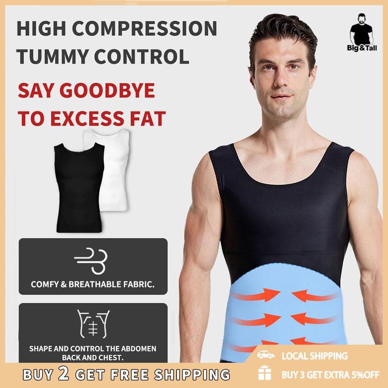 Men's compression tank top, tummy control and abdominal exercises Q013 Local Stock - TikTok Shop ...